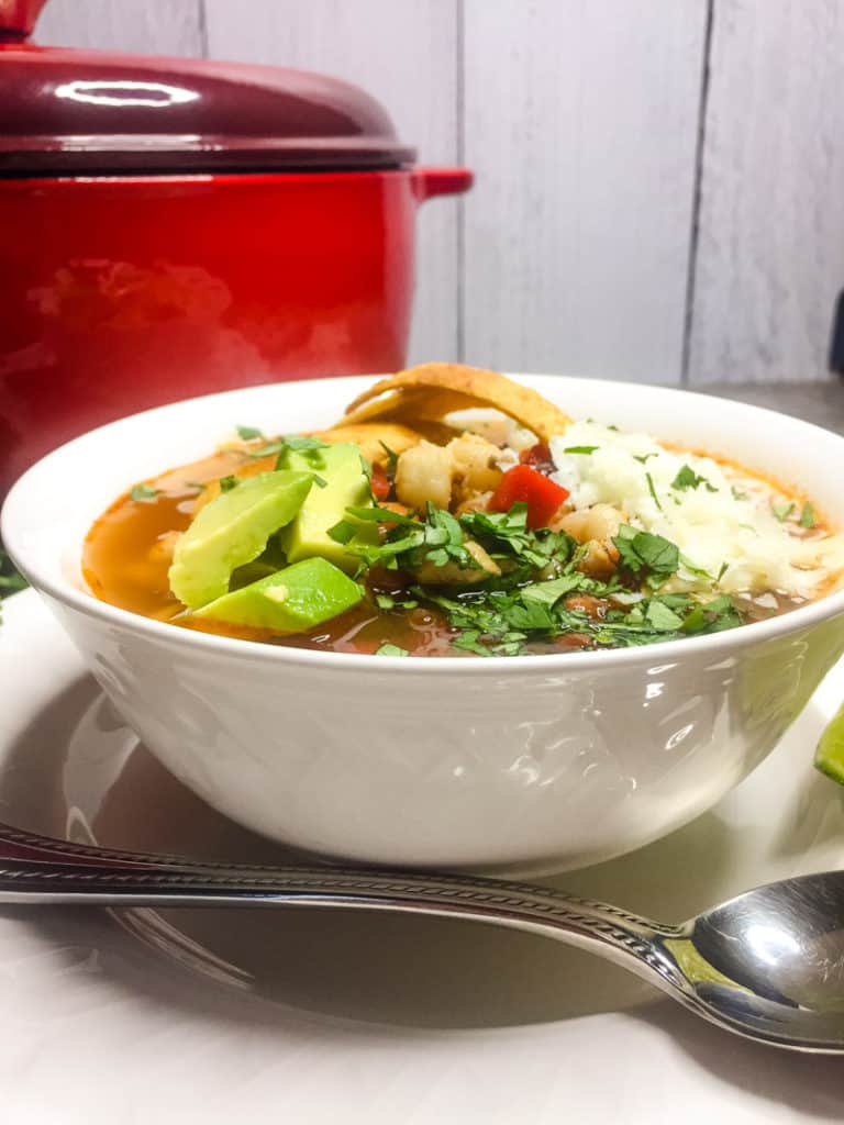 Vegetarian Tortilla Soup with Tempeh | Inspired Fresh Life