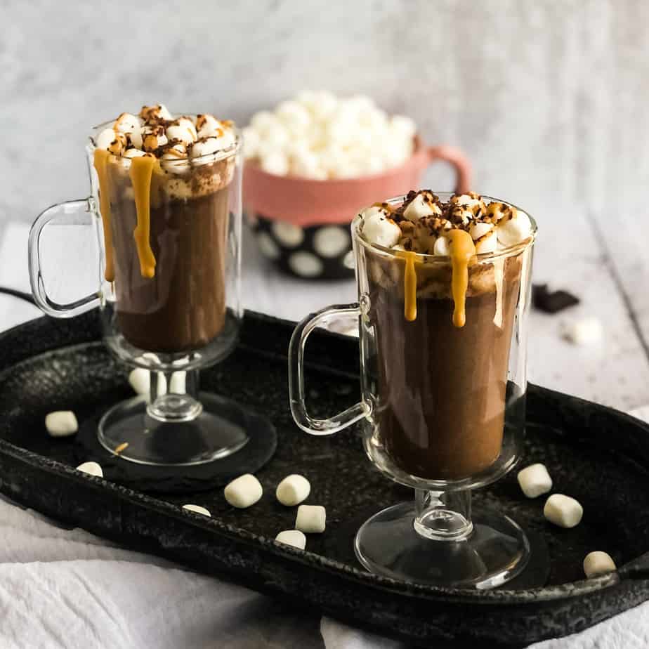 Peanut Butter Hot Chocolate | Inspired Fresh Life